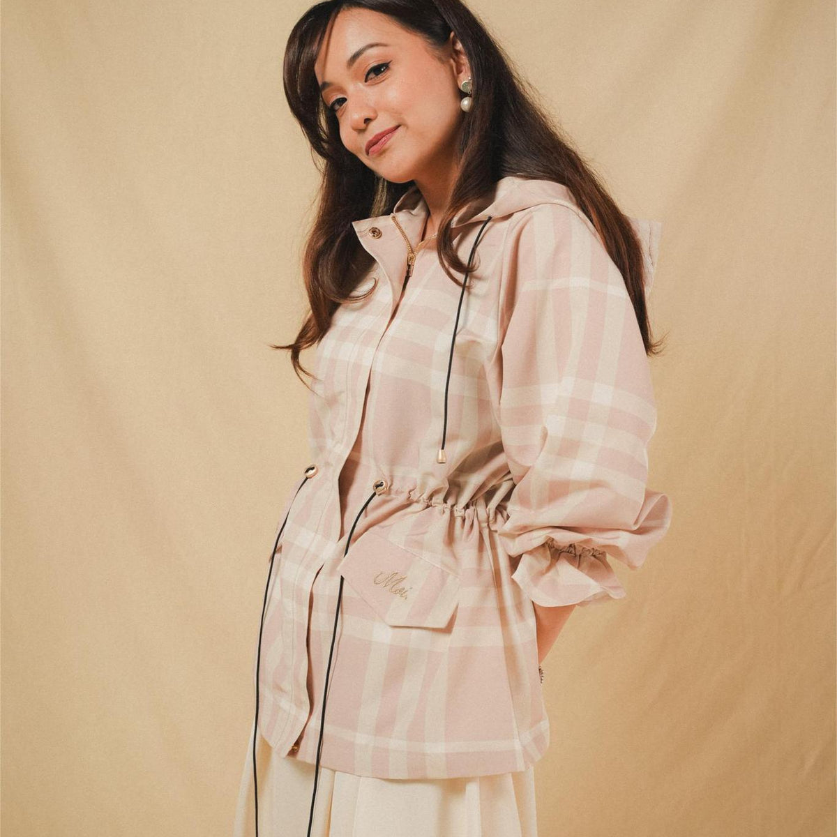 LE COOL PARKA IN PINK TARTAN – Petit Moi